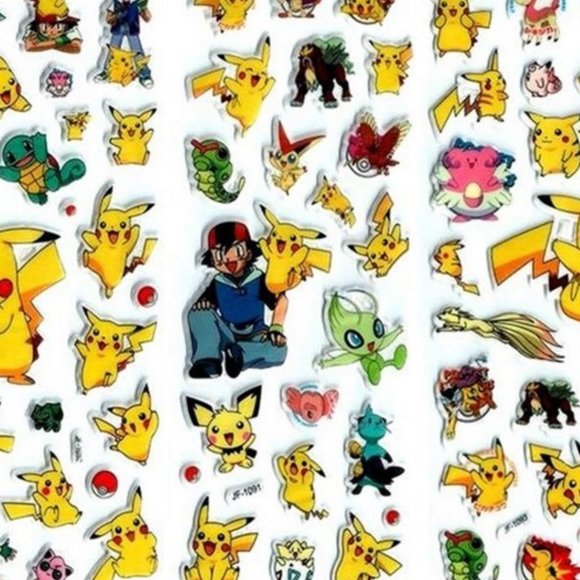 Office | New Pokemon Puffy Vinyl Stickers Office Stationary | Poshmark
